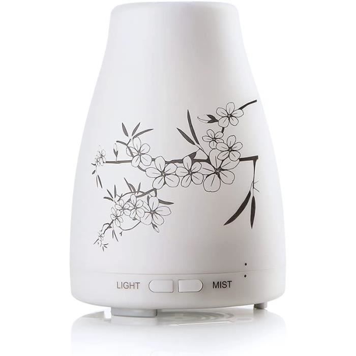 AROFLORA - Ocelia - Diffuseur d'Huiles Essentielles - Diffuseur par Ultrasons - Coloris Blanc262 ...