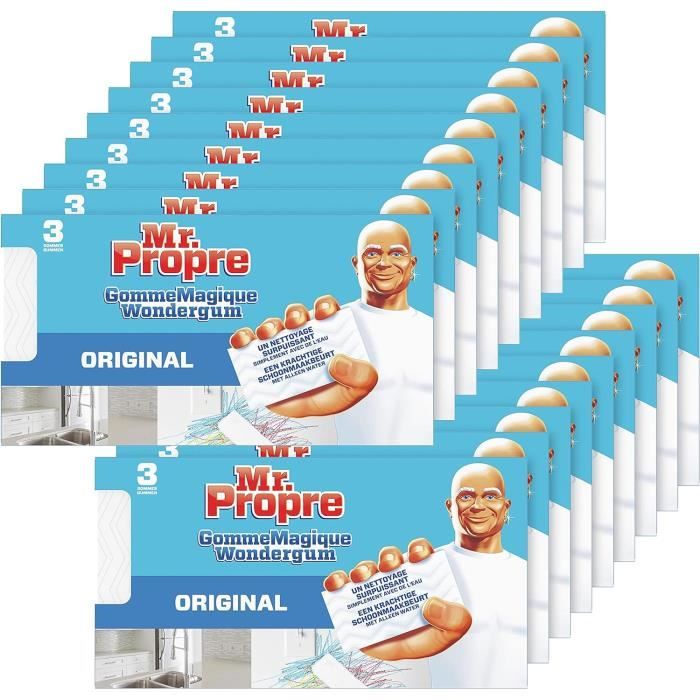Mr. Propre, Gomme Magique Original, 54 Unités (3 x 18), éponges Magique ...
