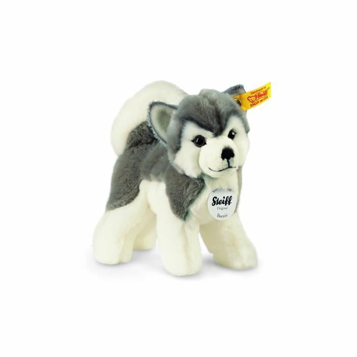 Peluche Husky Bernie - Steiff - Gris-blanc - 32 cm - Lavable en machine ...
