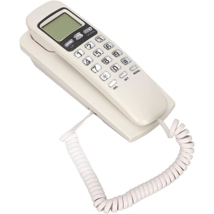 Téléphone Mural Filaire, Téléphone Filaire Portatif Multifonctionnel De ...
