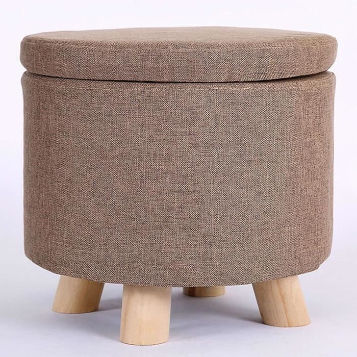 Pouf De Rangement Rond Pour Le Salon,Faible Coton & Boîte De Rangement ...