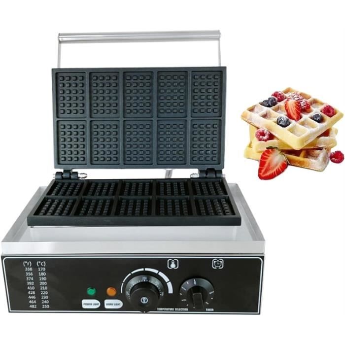 Maxcbd Gaufrier Belge Machine À Gaufres Électrique Commerciale Gaufrier ...