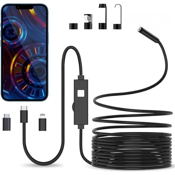 Endoscope Caméra Endoscopique 5M - TRAHOO - 1080P Hd - Structure ...
