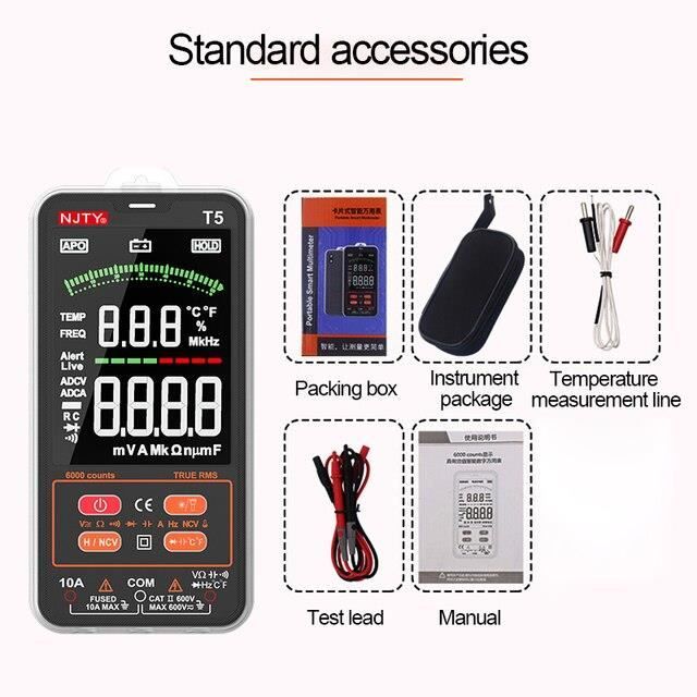 Multimetre,Color Screen T--multimètre numérique intelligent T5, Mini ...