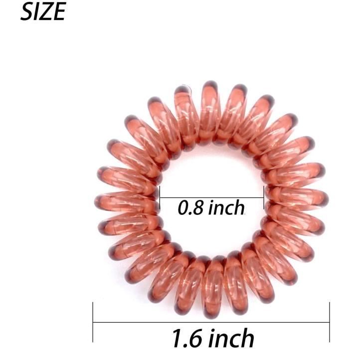 Lot de 36 élastiques à cheveux en spirale, cordon de téléphone ...