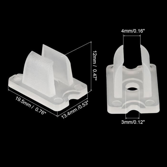 Lot De 150 Clips De Fixation Pour Bande Lumineuse Led Néon En Silicone ...