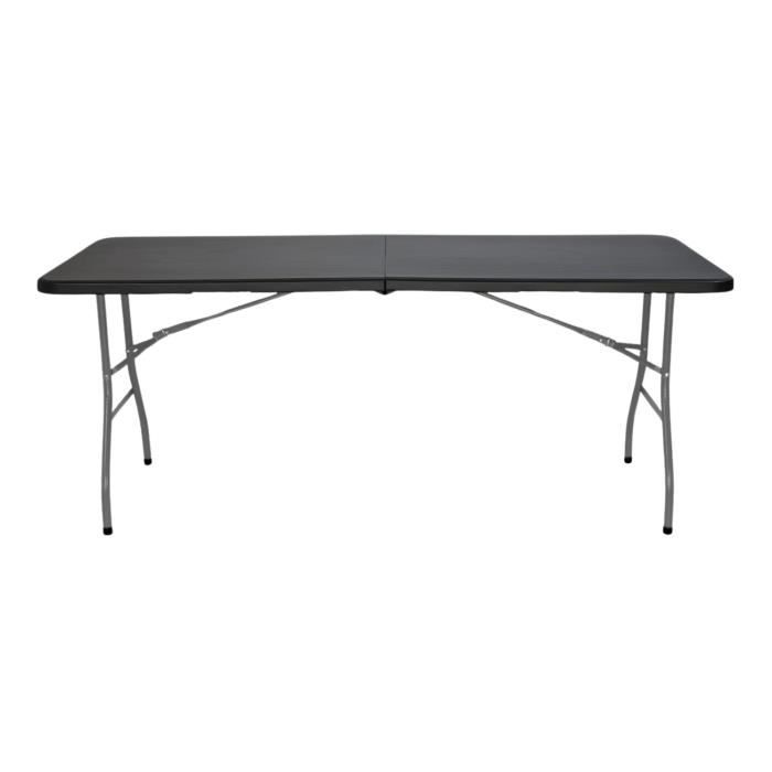 Table Pliante Traiteur 180cm Rectangulaire Traiteur Thinia Home. Noir ...