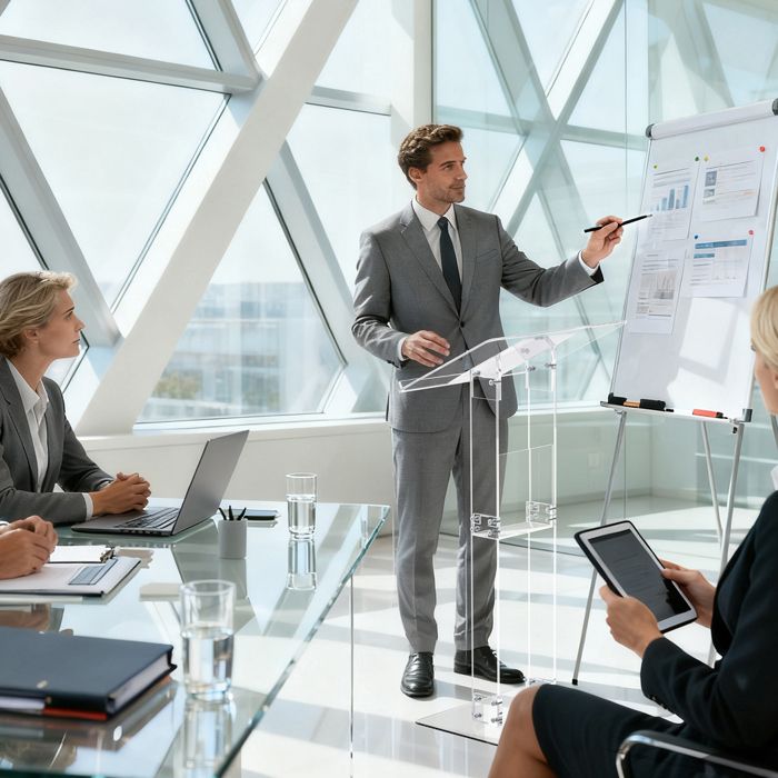 Pupitre sur Pied en Acrylique - avec Étagère de Rangement - pour Église ...
