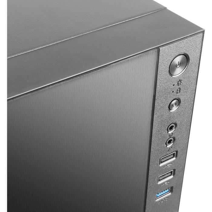 Boîtier Pc Micro Atx, Façade En Aluminium Brossé, Ventilateur 12Cm, Usb ...