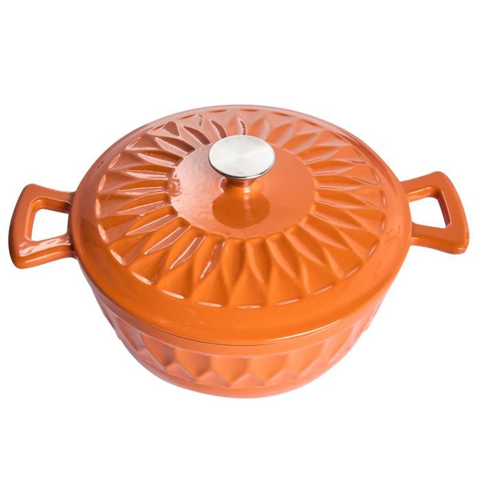 Marmite en fonte CASTINO Orange - Cdiscount Maison