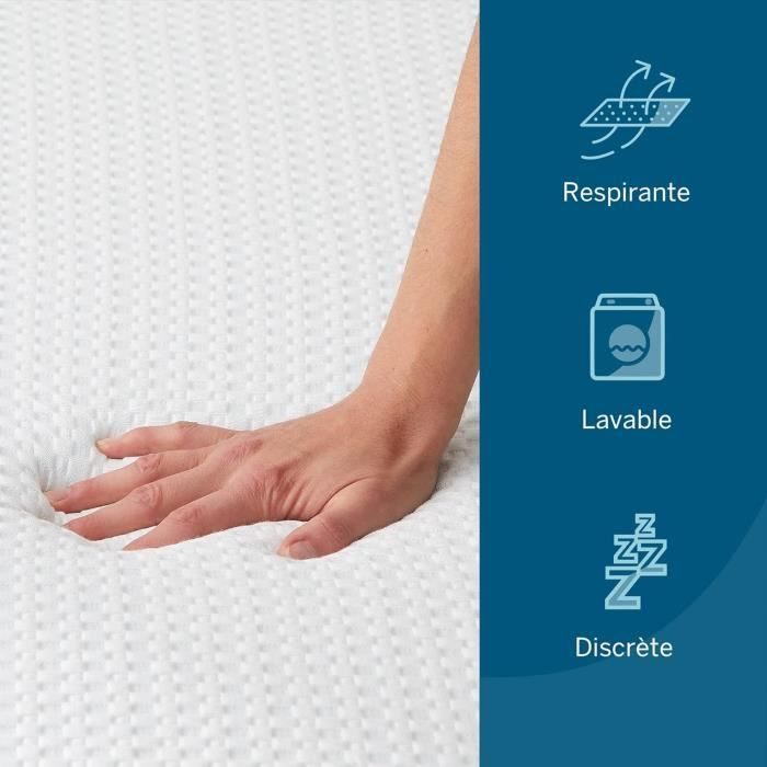 Housse Protection de Surmatelas - Douce et Respirante - Antidérapante ...
