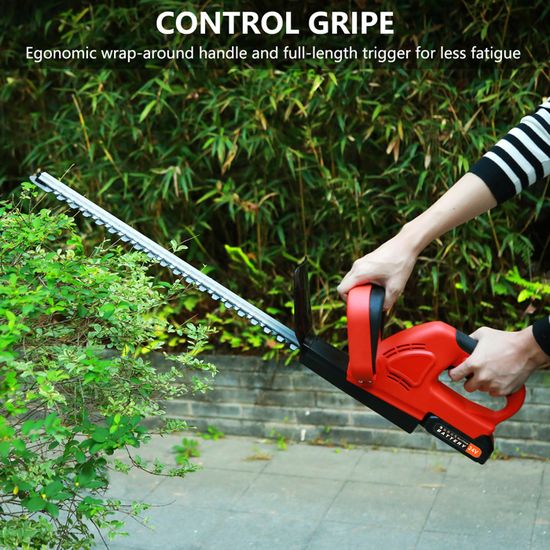 Taille-haie thermique lame 51cm - 25cm3 - Rouge - 87x15x15cm - Cdiscount Jardin