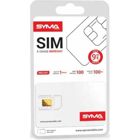 CARTE SIM SYMA MOBILE - Cdiscount Téléphonie