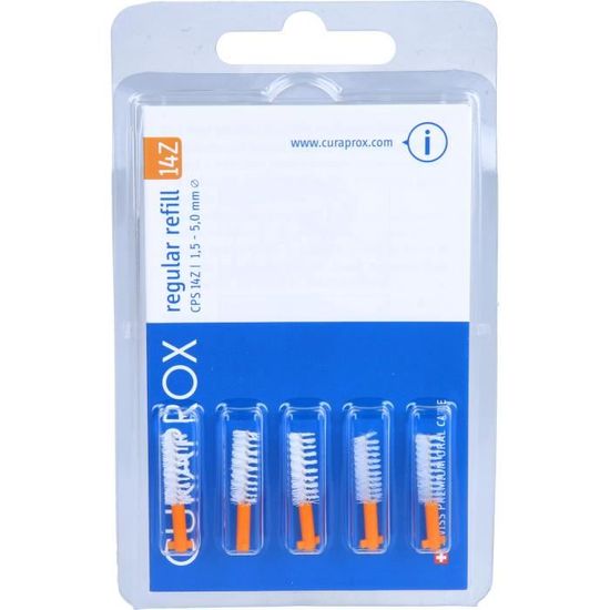 CURAPROX CPS14 Z Interdental 1,5-5mm Durchmesser, 5 pc Brosses ...