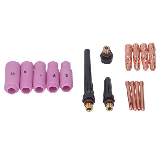 Duokon Consommables de torche de découpe au plasma 16 pièces TIG torche de soudage Kit d ...