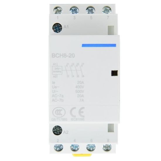 Contacteur Ac Domestique Sur Rail Din Contacteur Ac Domestique 4P 20A 2No 2Nc, Montage Sur Rail ...