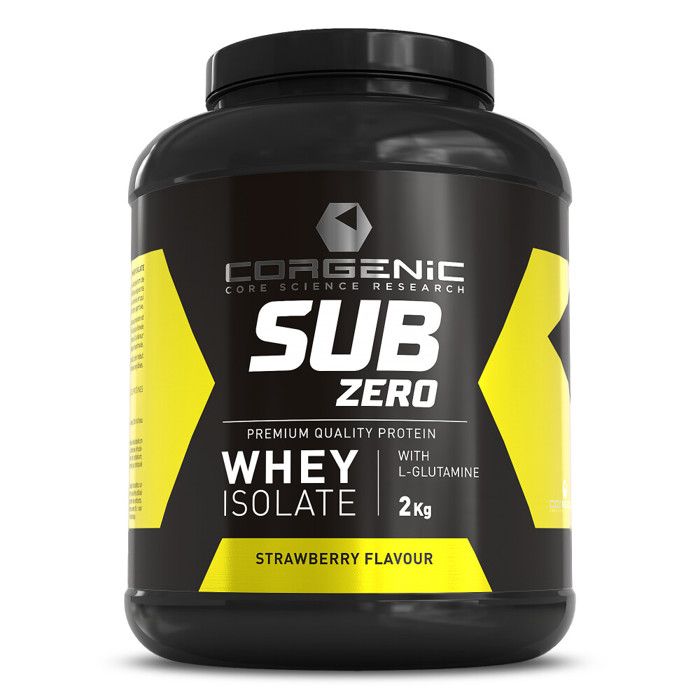 Whey isolate Corgenic - Sub Zero - Strawberry 2000g - Cdiscount Sport