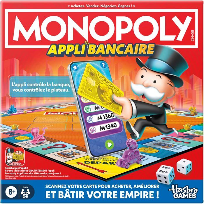Monopoly Électronique Appli Bancaire - Jeu de Société Familial avec ...