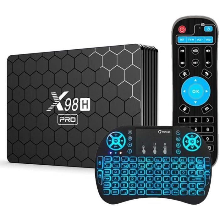 Android TV Box 12.0, 4 Go De RAM 64 Go De ROM H618 Quad-Core Google ...