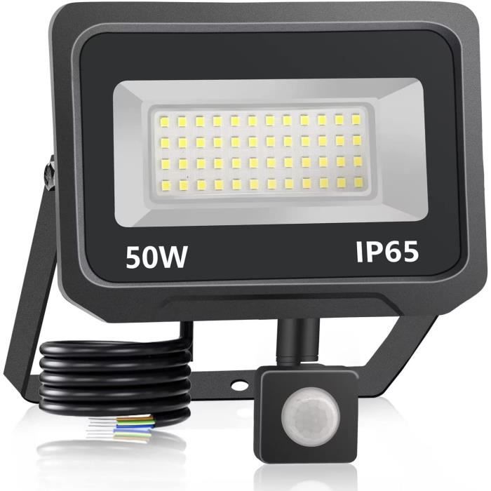 Spot Led 50W Avec Détecteur De Mouvement, Projecteur Led Superhell ...