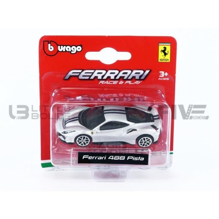 Voiture Miniature de Collection - BBURAGO - FERRARI 488 Pista - 1/64 ...