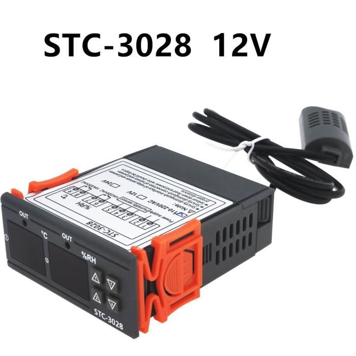 Mesure thermique,Thermostat contrôleur de température et humidité, contrôleur de température et ...