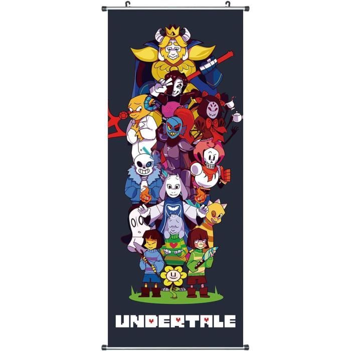 Tableau À Rouler Undertale En Tissu | Kakemono 100 X 40 Cm | Motif ...