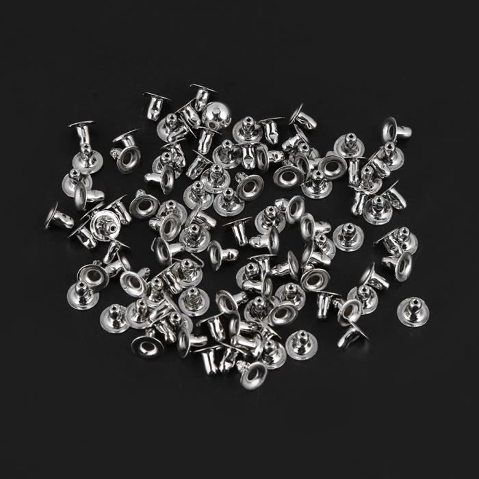 Bouton de rivet - Dilwe - Mix Tailles 6mm 8mm 10mm - Plastique + Cuivre ...