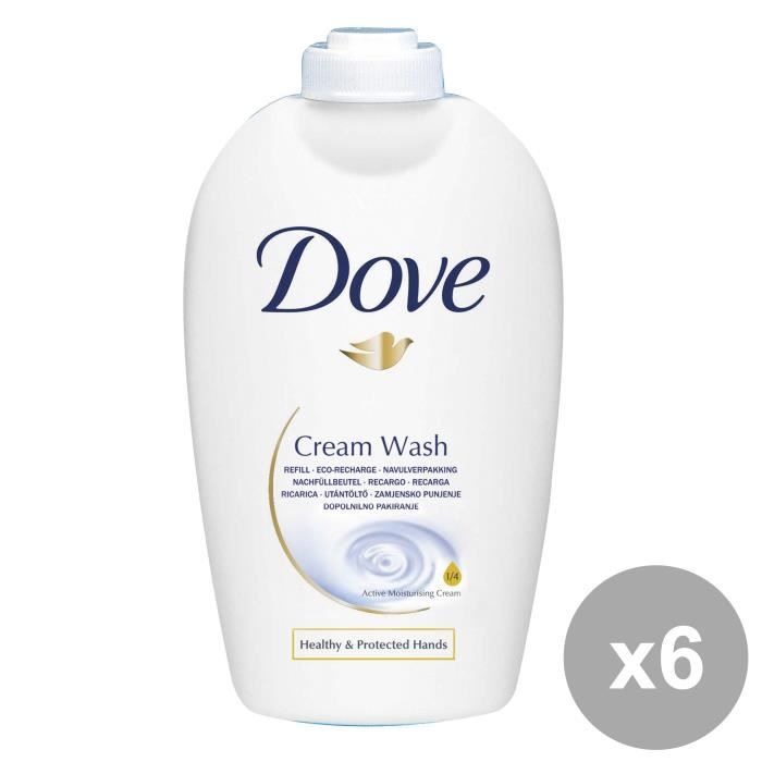 Set 6 DOVE Sapone Liquido Ricarica 250 Ml. Savons et cosmétiques ...