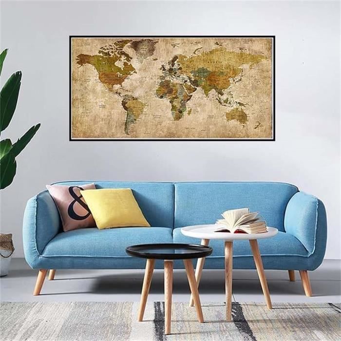 Carte Du Monde Diamond Painting Adulte, Diamond Painting Enfant ...