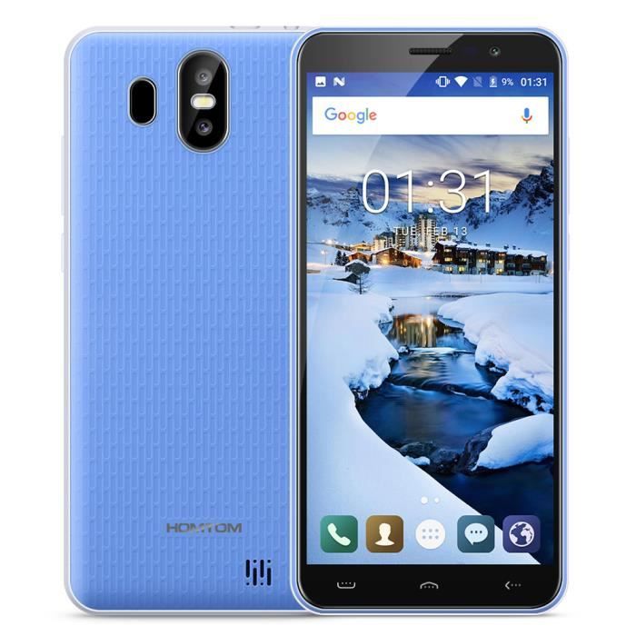 Smartphone 3G HOMTOM S16 5,5 pouces MTK6580 Quad-core Android 7.0 2Go ...