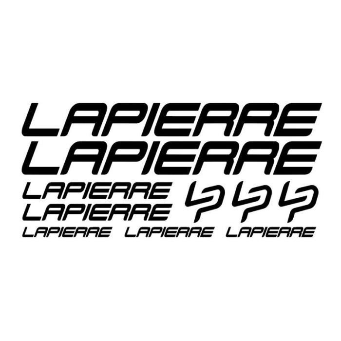 10 stickers LAPIERRE - NOIR - Vélo VTT VTC BMX Course Route Cadre Bike ...