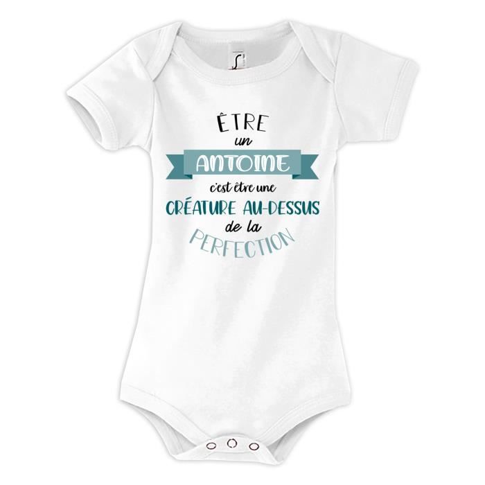 Body bébé blanc - Antoine - parfait - qualité premium - label Oeko-Tex Blanc - Cdiscount Prêt-à ...