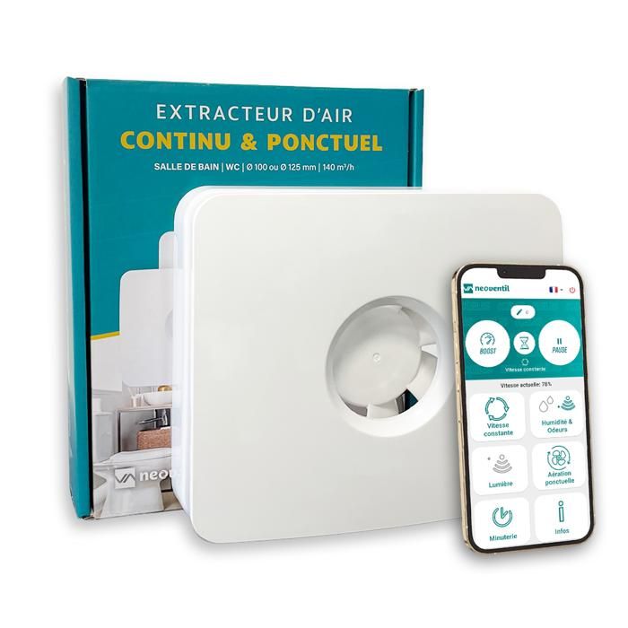 KELIS Extracteur d'air connecté ponctuel ou continu - Neoventil ...
