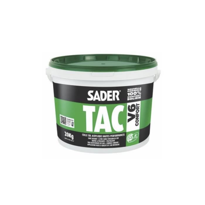 Colle acrylique - SADER - TAC V6 - 20kg - Haute performance - Sans ...