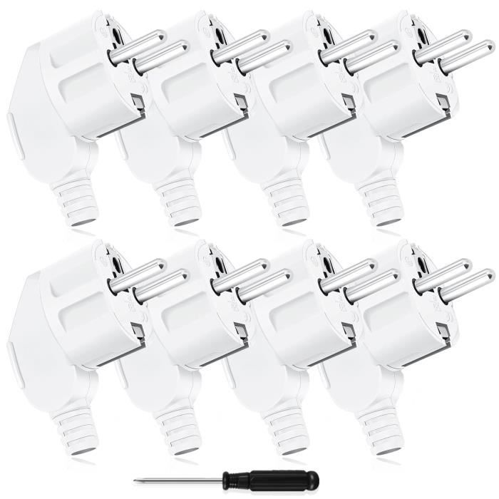 Prise Electrique Male 8 Pièces Fiche Electrique Male 250V 16A Prise ...