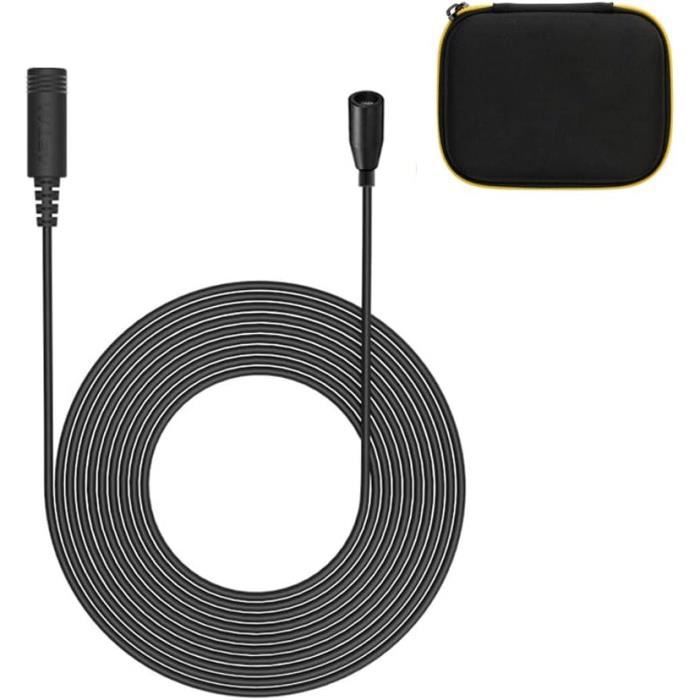 W.Lav Pro Microphone Cravate Professionnel À Condensateur 4 Mm 1,8 M ...