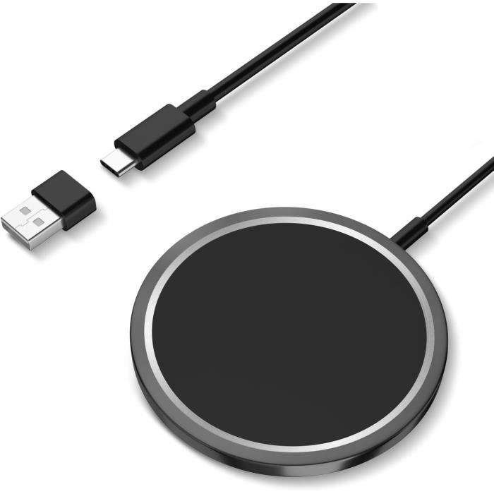 Apple Chargeur Mogsafe,Iphone Rapide Chargeur Magnétique 15W, Chargeur ...