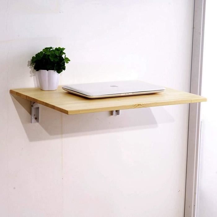 Table Murale Rabattable Avec Deux Supports, Table De Salle À Manger ...