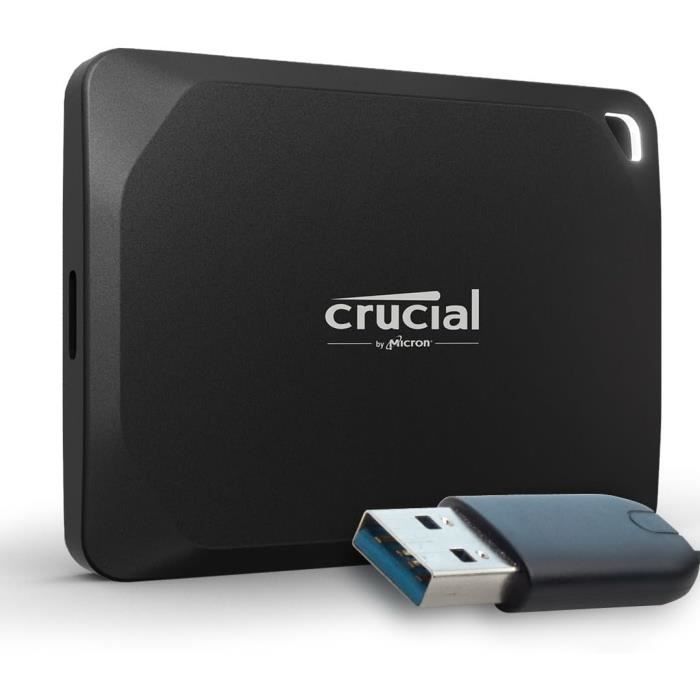 X10 Pro 4To Disque Ssd Externe Portable Avec Adaptateur Usb-A, Jusqu‘À ...