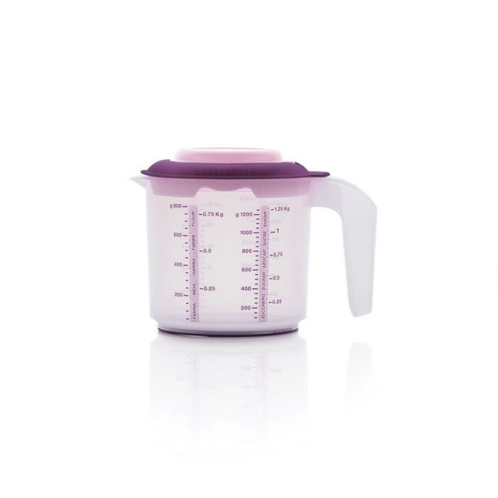 TUPPERWARE - Pichet gradué 1,25 L - Dimensions 20x14 cm - Cdiscount Maison
