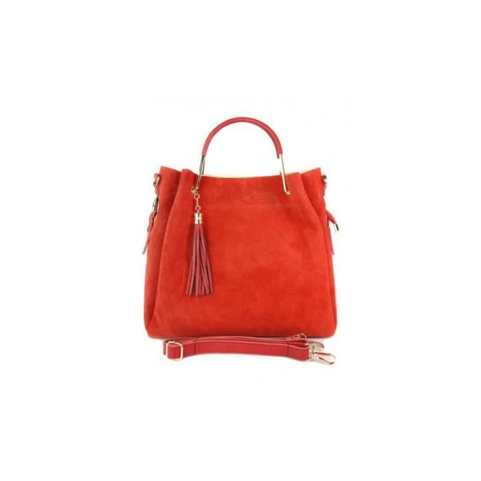 Sac VERA PELLE KLV55R Rouge - Femme/Adulte - Cdiscount Jardin