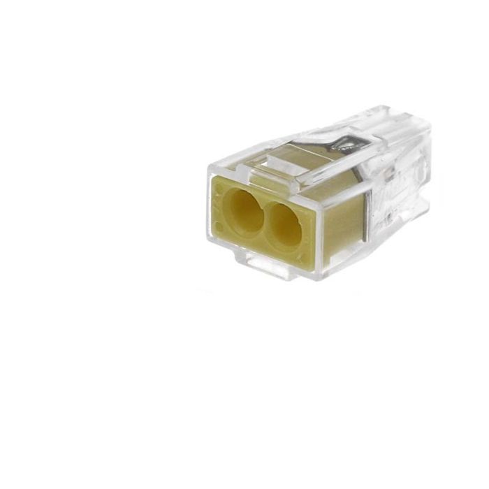 Connecteurs électriques - WAGO - 2 entrées - Jaune - Pack 100 - Pour ...