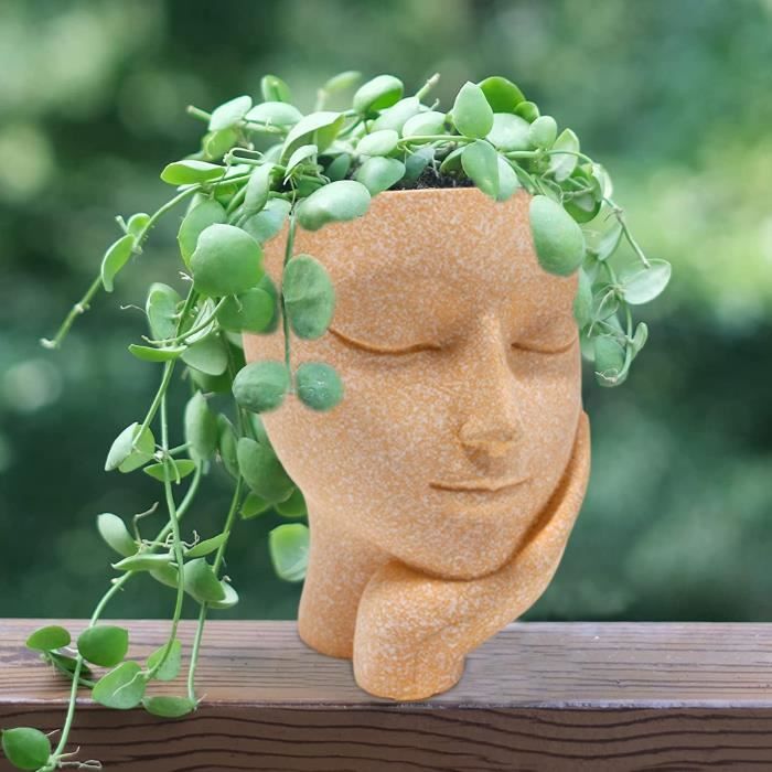 Vase à fleurs en résine synthétique modèle d'une fille anti-déformation ...