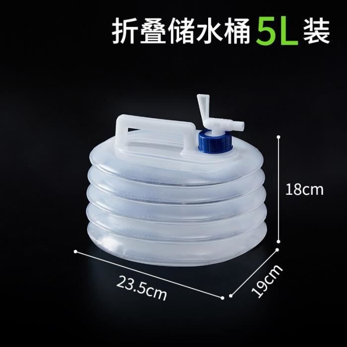 SAC D'HYDRATATION,5L--Sac'eau pliable pour l'extérieur, Camping, conteneurs'eau pliables ...