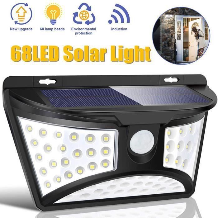 Ywei 68 LED Applique murale exterieure solaire detecteur de mouvement 500LM 2200mah - Cdiscount ...