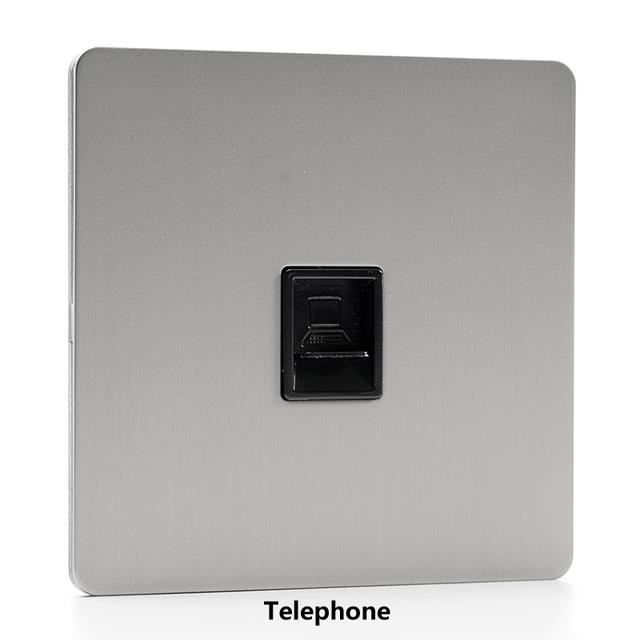 Interrupteur mural,Telephone Socket--Interrupteur mural à bascule, 1 à ...