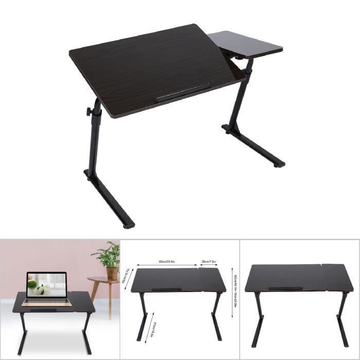 YUYZN Bureau d'ordinateur portable Table de lecture latérale de lit de ...