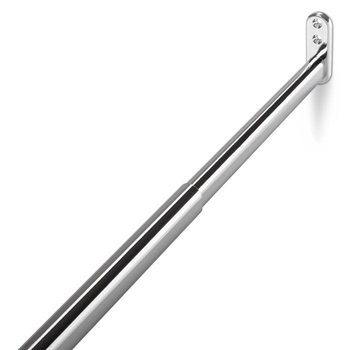 SOTECH 2 pièces Tige télescopique tube d'armoire réglable ovale acier ...