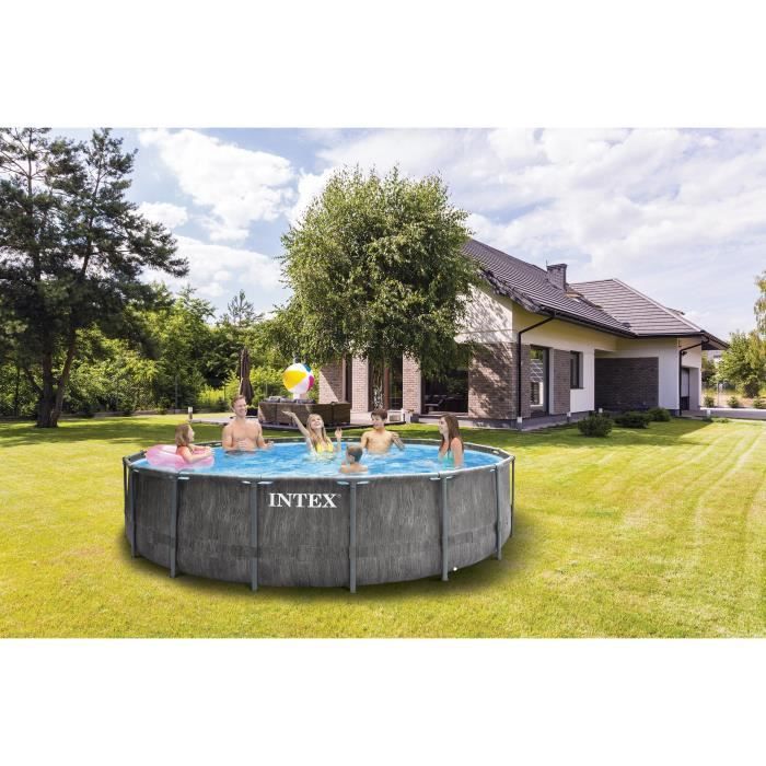 Kit Piscine hors sol tubulaire INTEX - Pris Frame - 457 x 122 cm ...